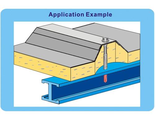 Heavy-duty steel roof and wall fastening